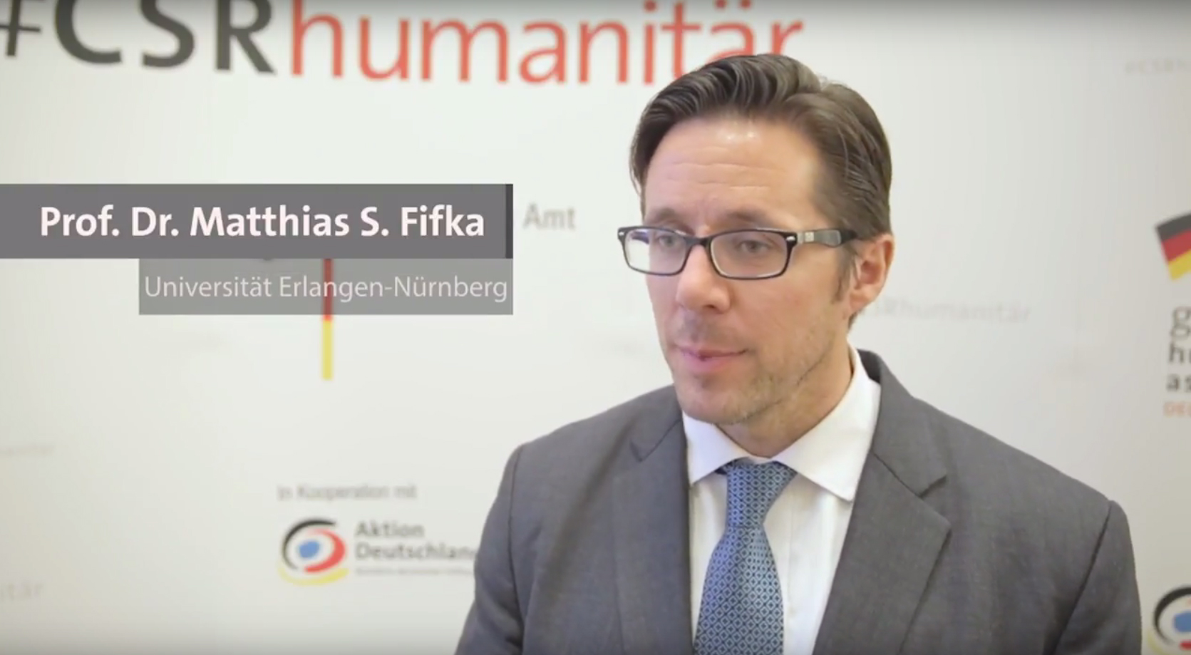 Prof. Matthias Fifka über... Aktion Deutschland Hilft