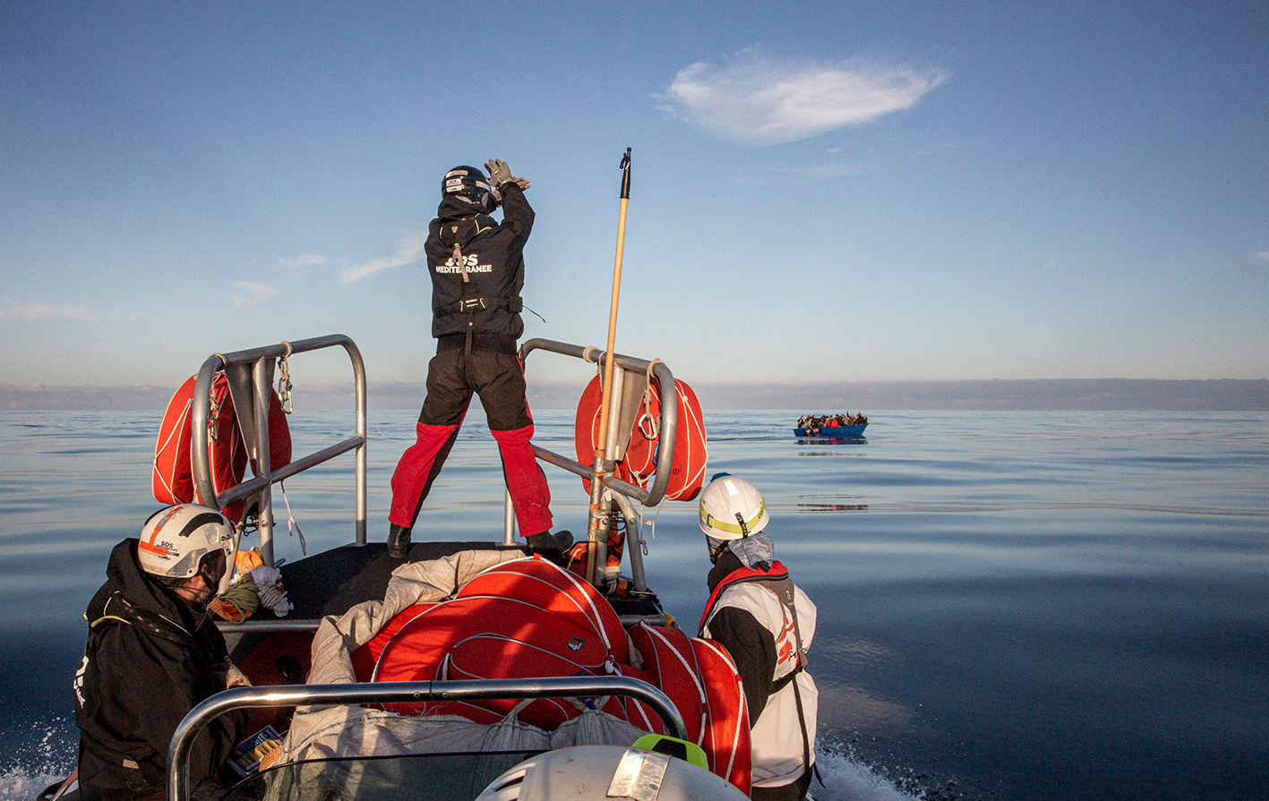 Hilfe für festgesetzte Rettungsboote. Aktion Deutschland Hilft